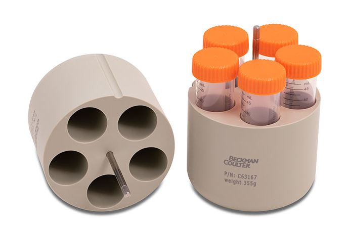 Beckman Coulter C63167 5 x 50ml conical tube bucket adapters Set of 4