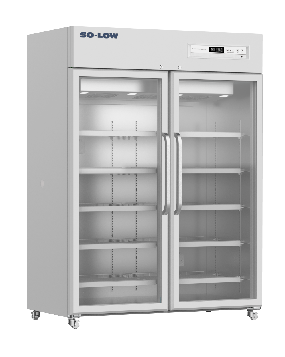 So-Low DHK4-49GD Economy Laboratory Refrigerator with 2 Glass Doors 49