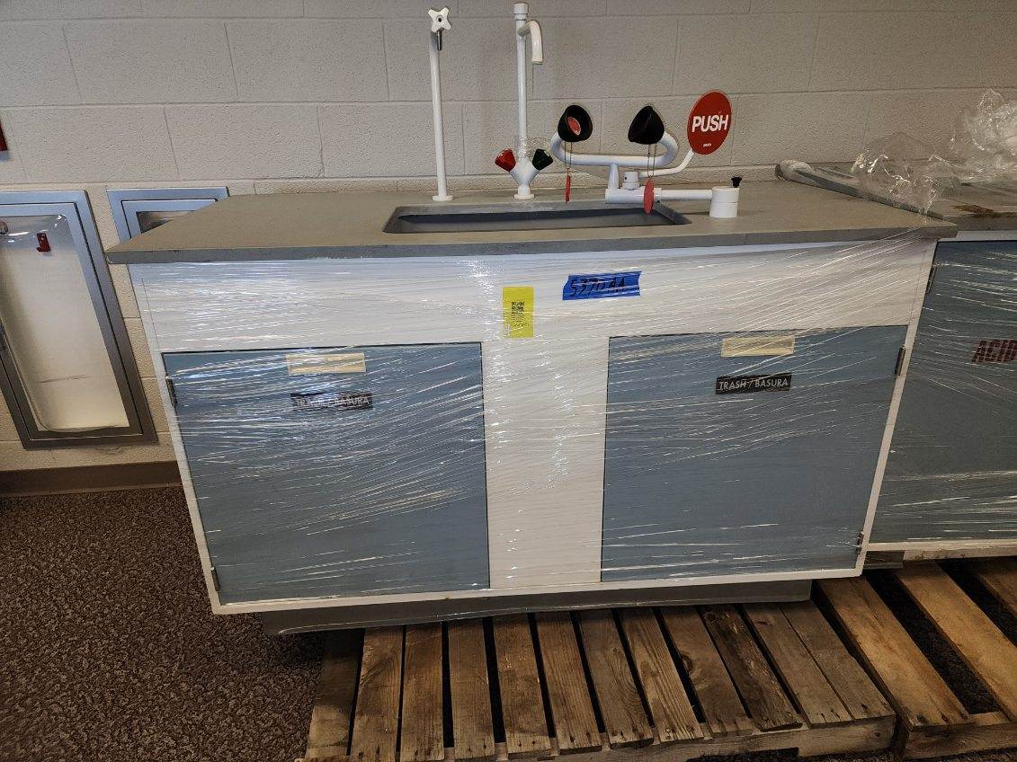 Pre-Owned Fisher Hamilton 60 inch Sink Package with DI Faucet, Faucet,