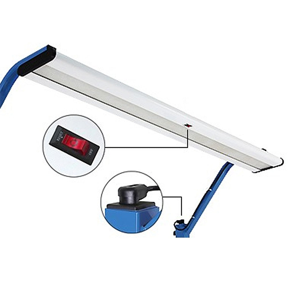 Overhead Aluminum LED Lights (1 Double Strip) with 45 degree overhead