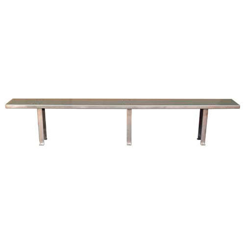 Stainless Steel Sitting/Locker Bench (96"W x 12"D x 18"H)