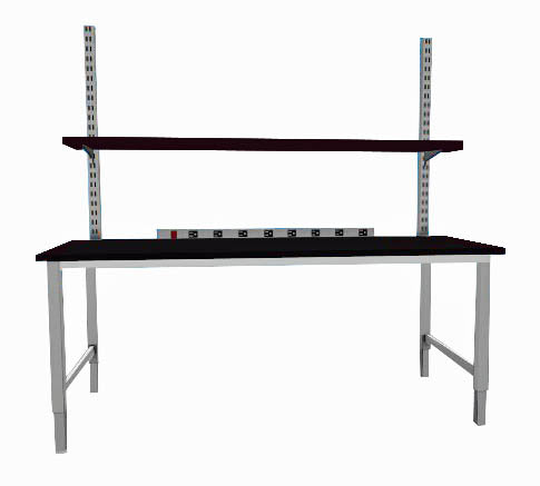 Modular lab bench 6 foot heavy duty with 1" thick phenolic resin count